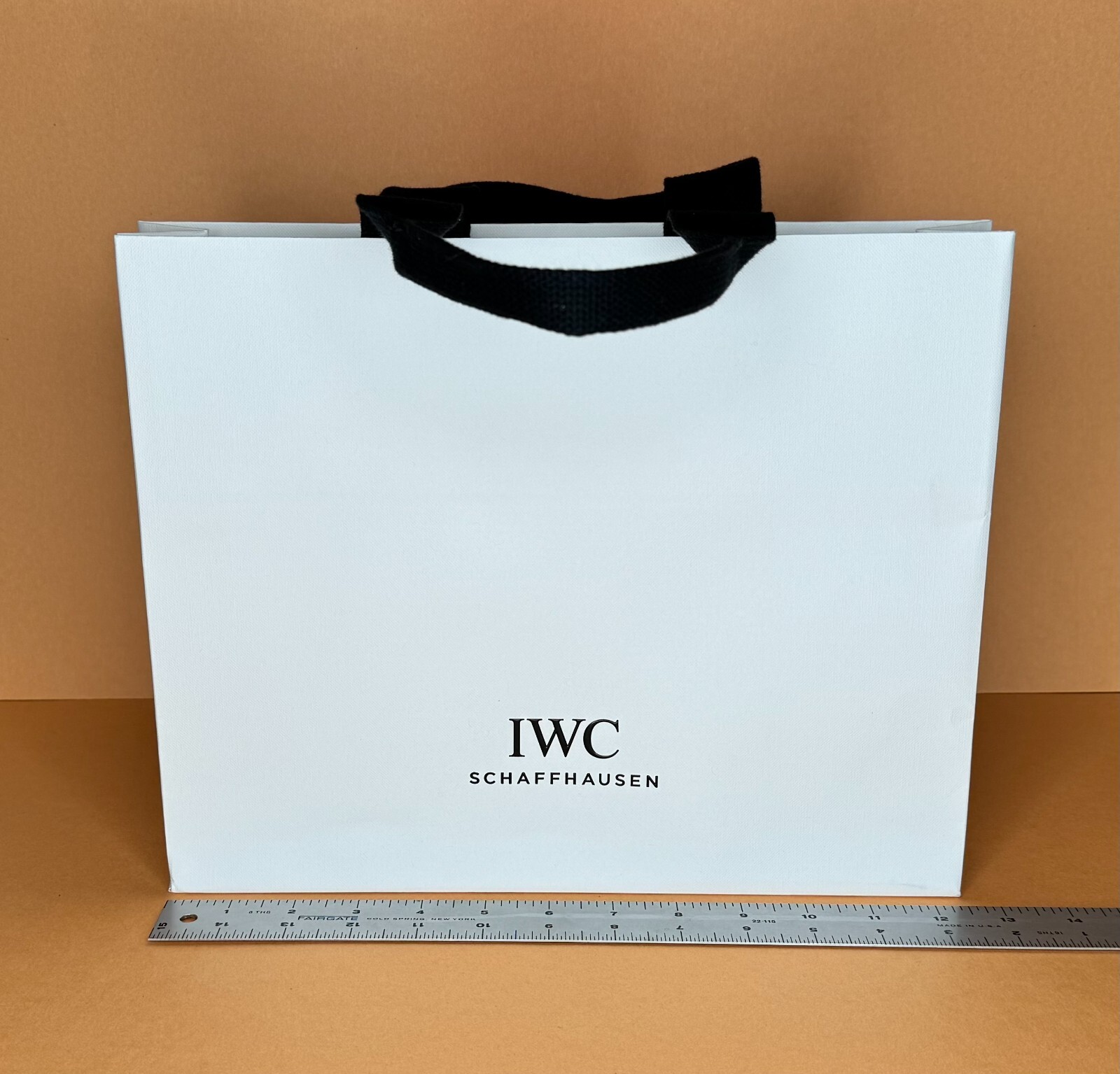 IWC SCHAFFHAUSEN 12.5"x10"x3" Paper Gift/Shopping Bag Heavy Matt, Cloth ...