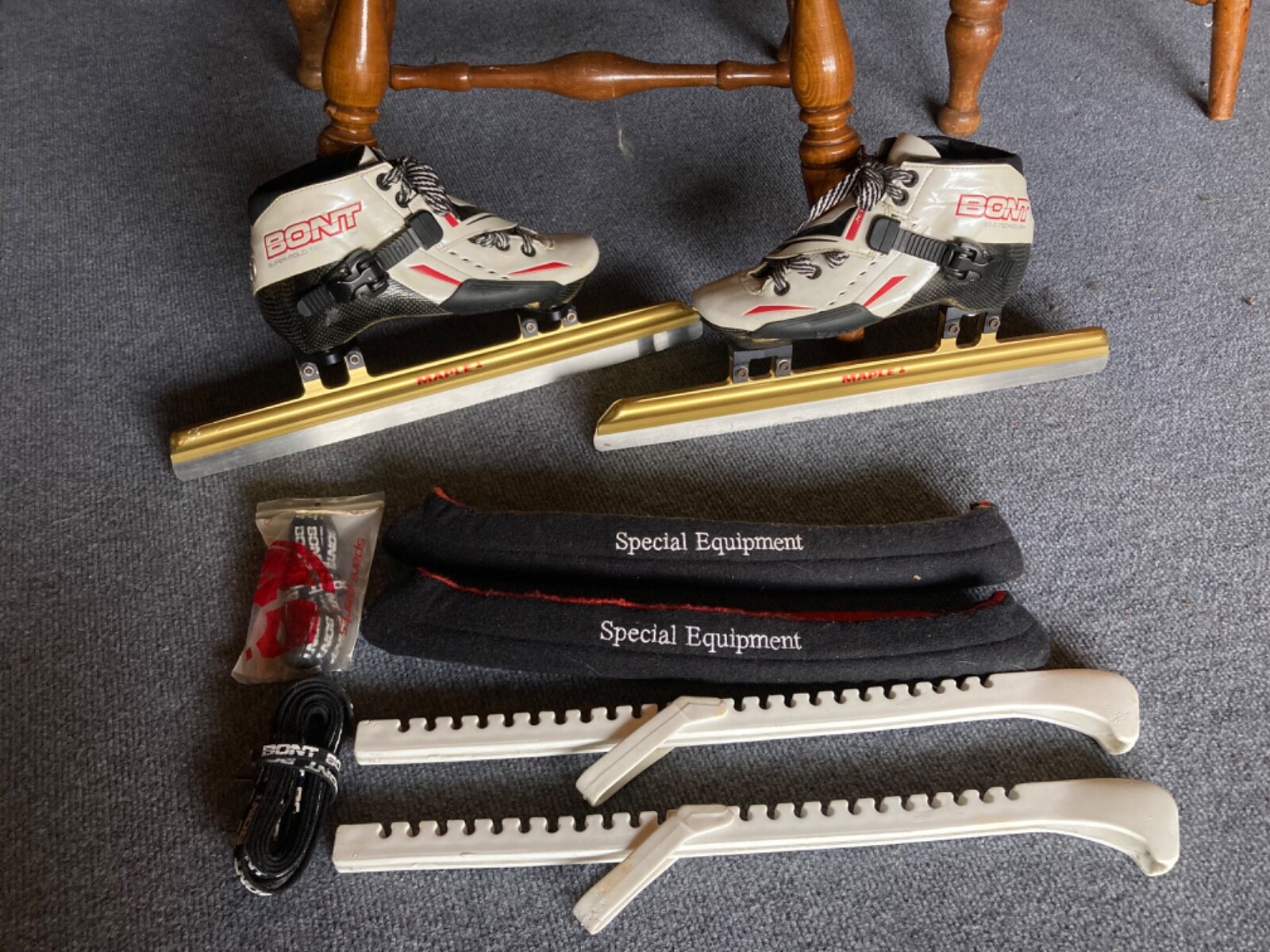 BONT speed skates/ Maple Gold blades | eBay