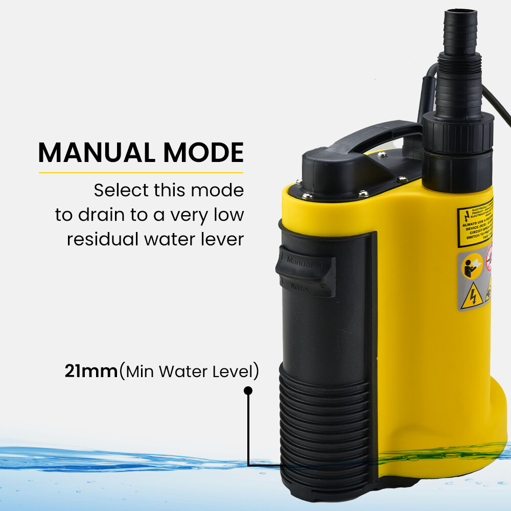 Tight Access Dirty Water Submersible Sump Pump Integrated Float Switch ...