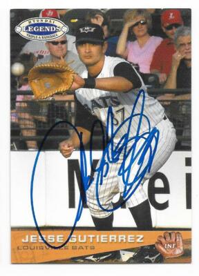 JESSE GUTIERREZ 2006 GRANDTAND AUTOGRAPHED SIGNED LOUISVILLE BATS REDS ...