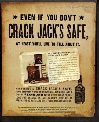 Vintage print ad advertisement Alcohol Jack Daniel's Don't Crack Jack's ...