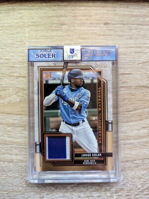 Jorge Soler 2021 Topps Museum Collection Meaningful Material 3 Color ...