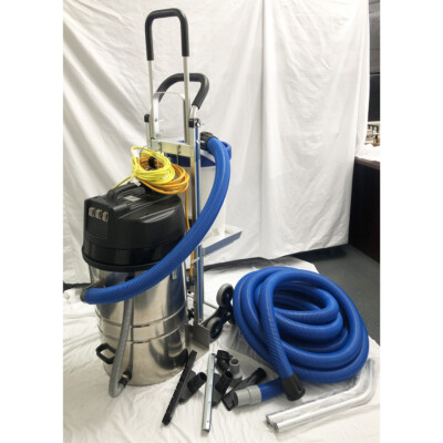 HEPA Concrete Grinder Dust Slurry Extractor Collector 3 Motor Vacuum ...