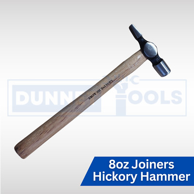 Joiners Hickory Hammer 8oz Wooden Handle Shaft Joiners Carpenters Tool ...