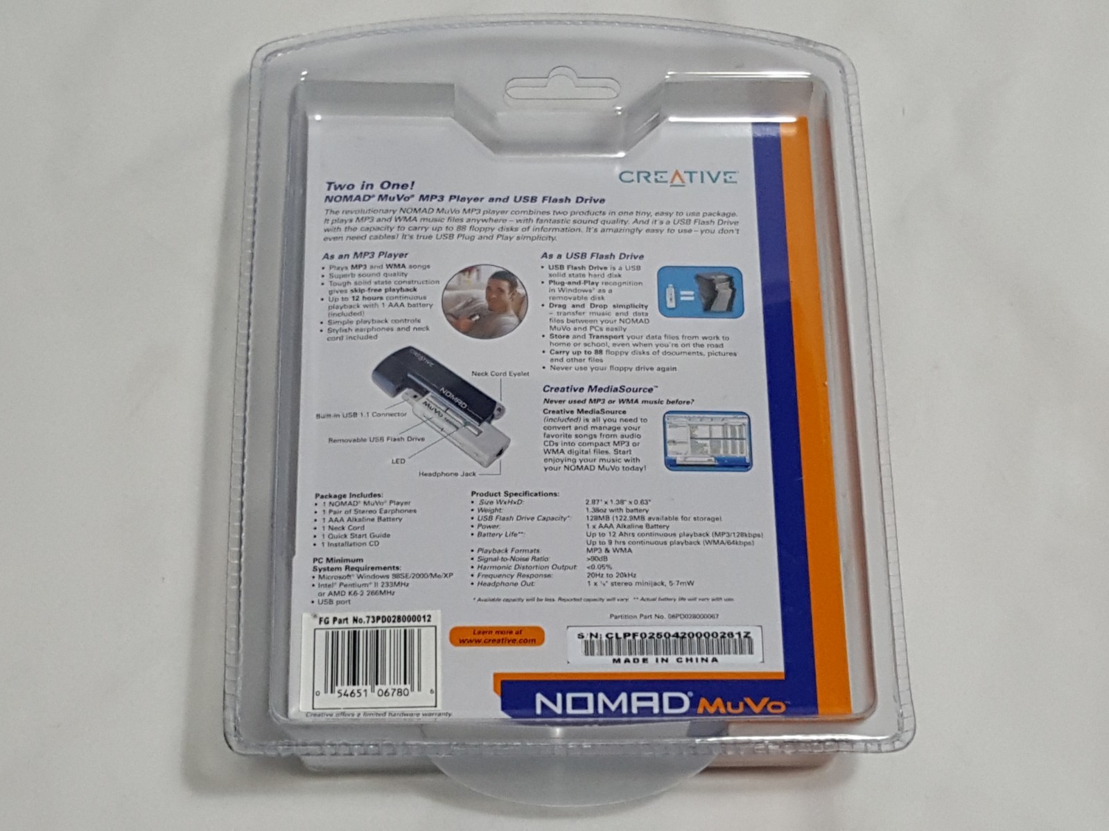 NEW Rare Lucasfilm Ltd. Creative Nomad MuVo 128MB MP3 Player Star Wars ...