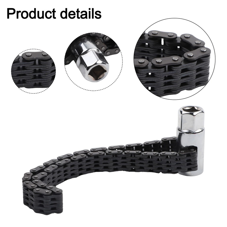 Engine Oil Filter Removal Tool Heavy Duty Chain Design for Tough ...