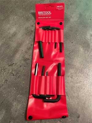 Original Britool Professional 10 piece Imperial Hex Hexagon Key Set ...