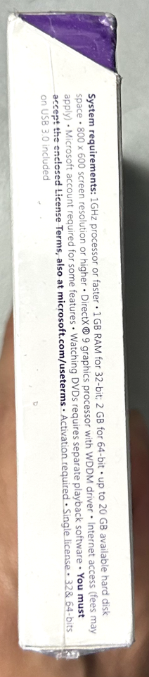 Microsoft Windows 10 Professional 32/64-Bit Retail Box USB Drive Sealed ...