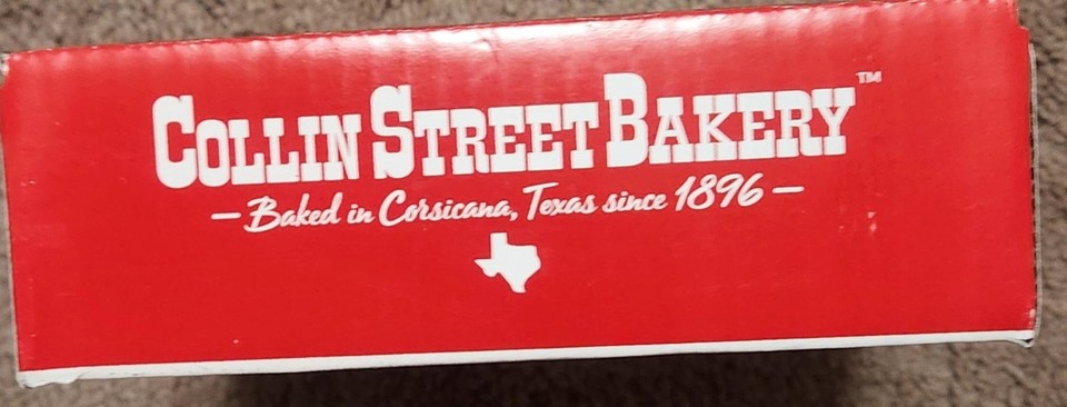 Collin Street Bakery-Texas-Fruit Cake-in Gift Tin Sealed-Net Wt: 30 oz ...