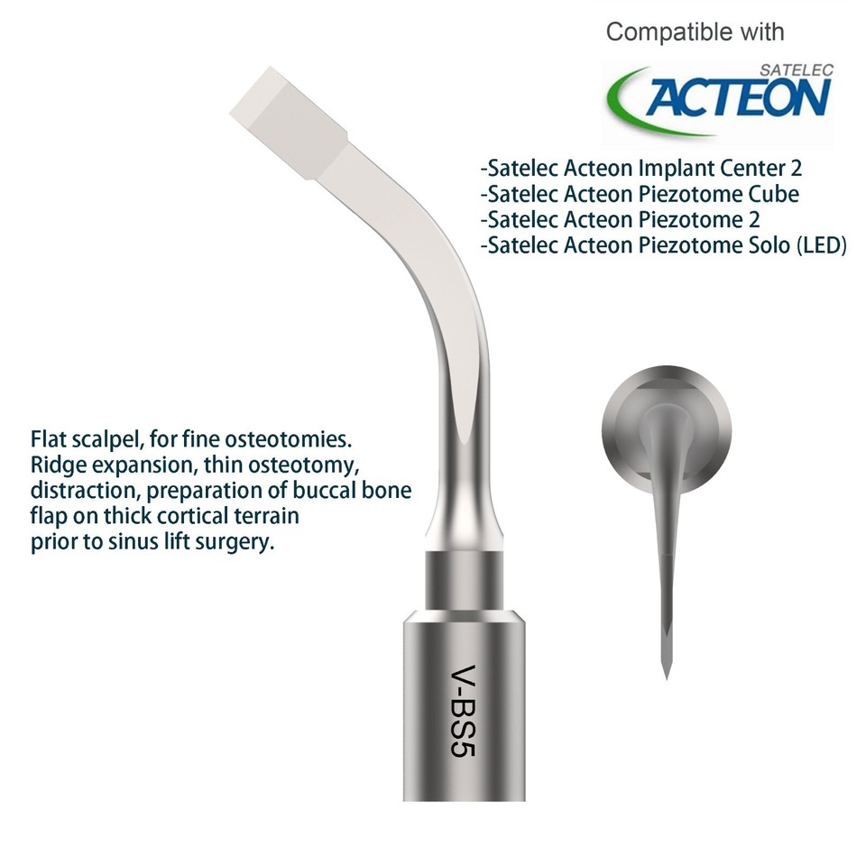 Ultrasonic Surgery Tip ACTEON Piezotome 2 Cube Solo Extraction Sinus ...