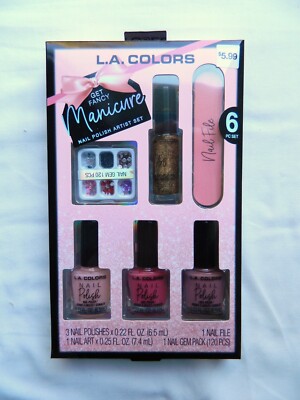 L.A. Colors Get Fancy Manicure Nail Polish Artist Set Gift Set | eBay