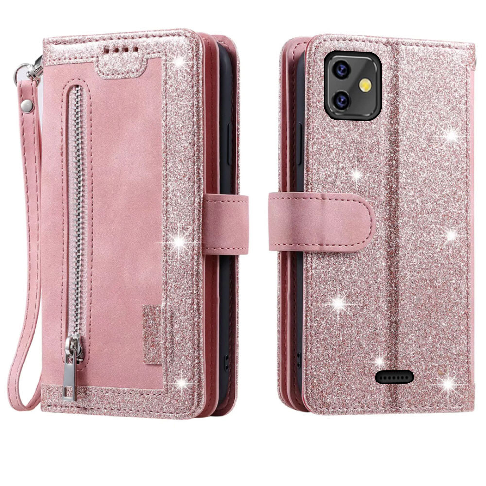 Sky Device Elite P55 Wallet Case,Leather Zipper Magnetic Flip Card ...