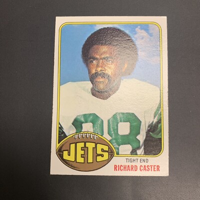 1976 Topps Richard Caster # 244 New York Jets Football Card NFL NY | eBay