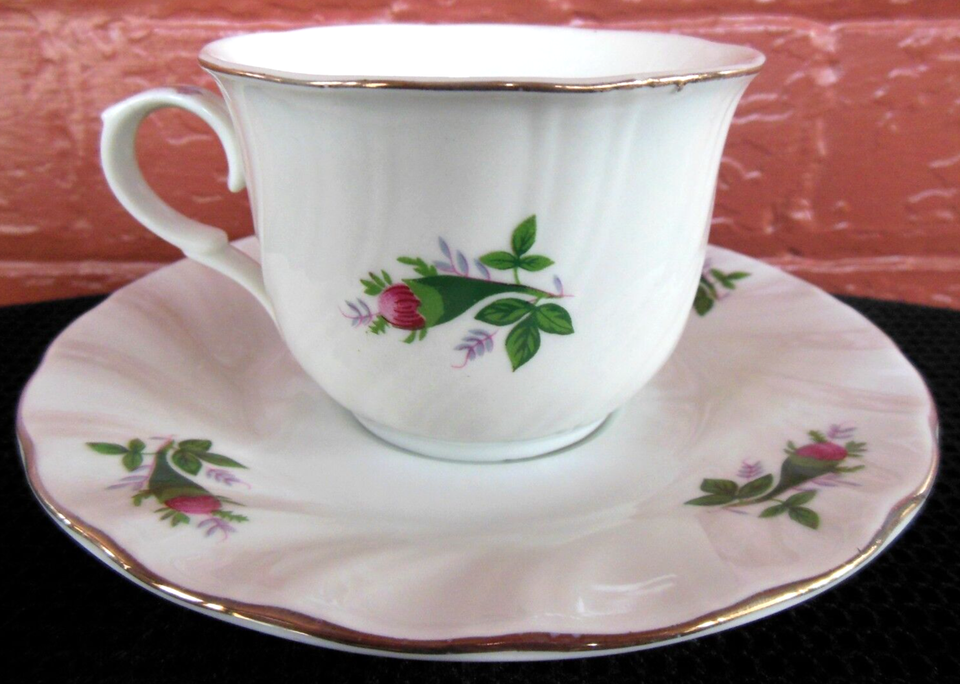 Ciera Fine China Floral Motif 6 oz Cup & Saucer Set | eBay