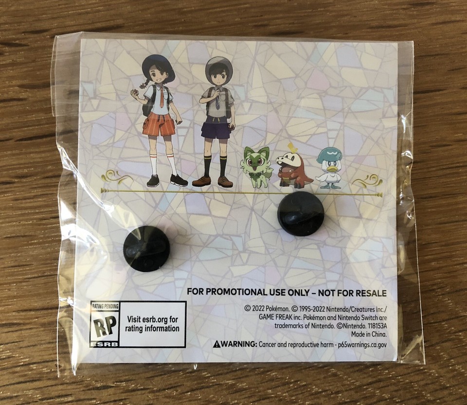 NEW Pokemon Pin Set - SCARLET Koraidon and VIOLET Miraidon - Nintendo ...