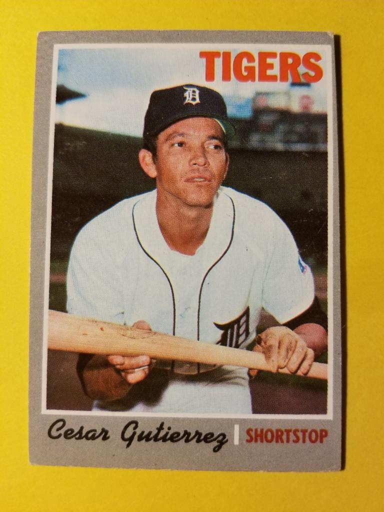 VINTAGE CESAR GUTIERREZ #269 DETROIT TIGERS - 1970 TOPPS MLB BASEBALL ...
