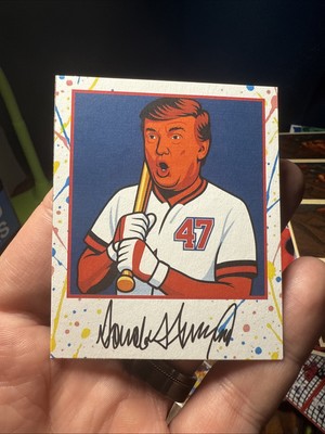 Donald Trump Baseball Splatter Vector Art Trading Card Tobacco Style | eBay