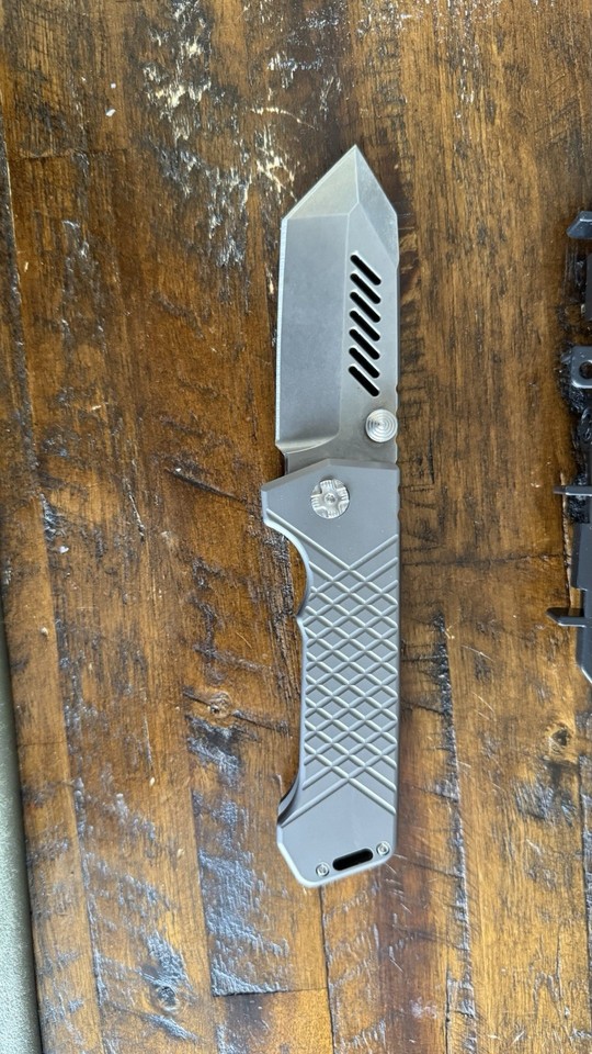 PMP Knives Alpha Beast Gen 2 Magnacut Titanium Tanto Folding Knife | eBay