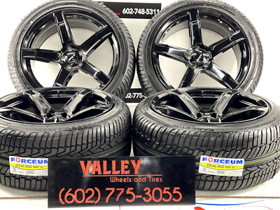 20" DODGE & DEMON SRT HELLCAT STYLE WHEELS TIRES REDEYE RIMS 5x115 X11 ...