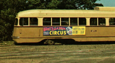 Philadelphia PCC Car 2582 with Beatty Cole Bros Circus Advertisement | eBay