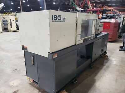 1997 Toshiba ISG 90 Ton Injection Molding Machine V10 Controller 2.9 oz ...