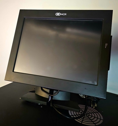 NCR 7754 POS Touchscreen Terminal Computer w/ Card Reader w/ Stand ...