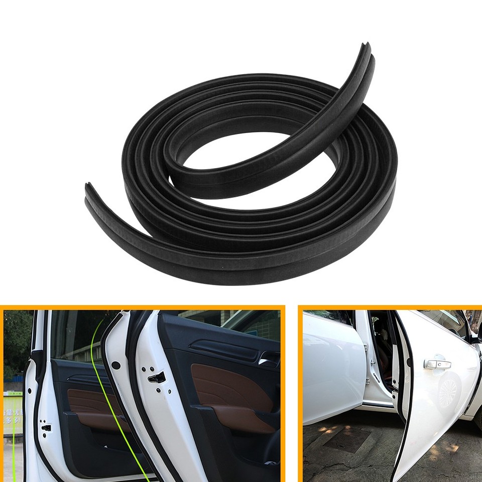 Black Car Door Boot Edge Protector Strip Trim U Shape Guard Seal Rubber ...