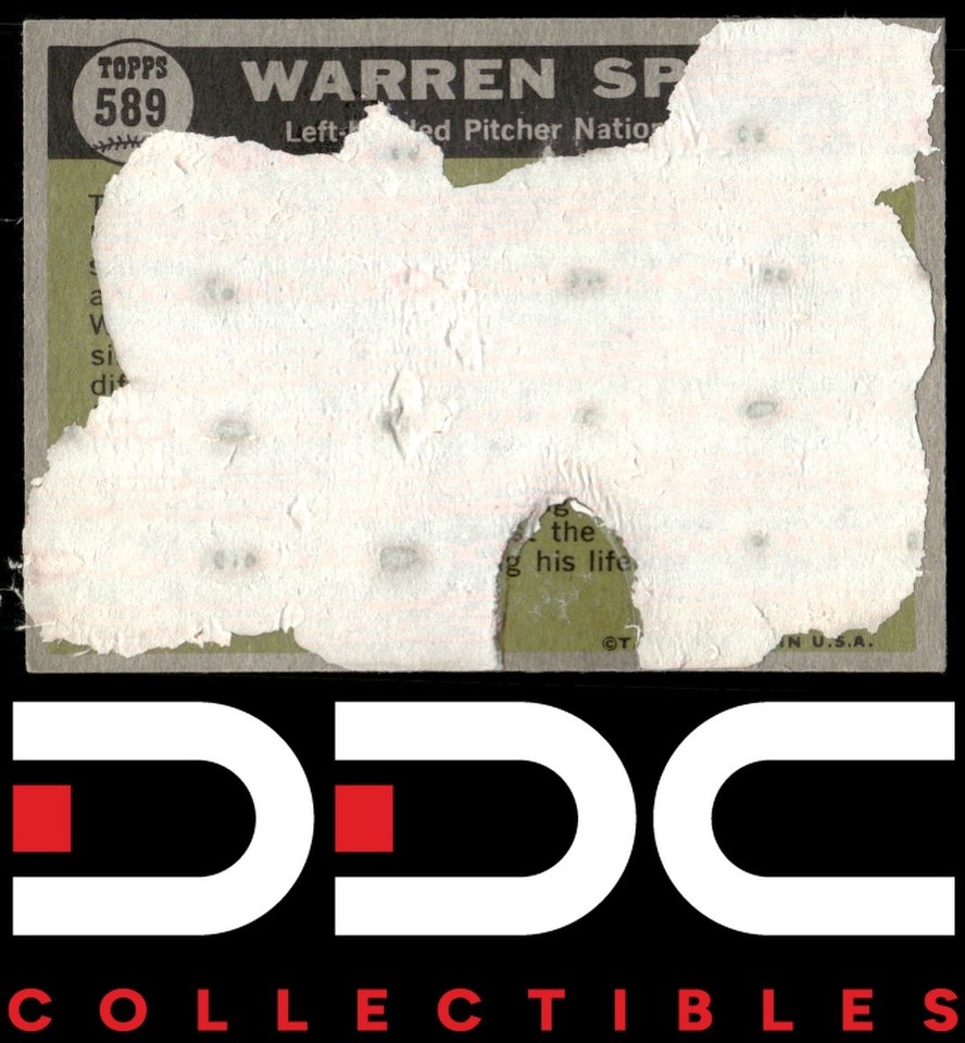 1961 Topps #589 Warren Spahn | eBay