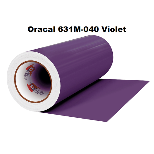 24" x 10 Yds Roll Oracal 631 Matte VIOLET 040 Adhesive Cast Vinyl ...
