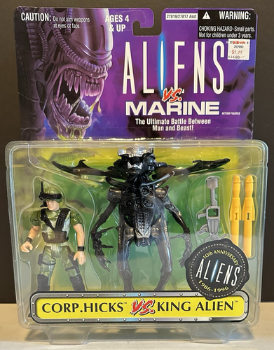 Aliens vs Marine 2-Pack CORP. HICKS VS KING ALIEN 5" Action Figure 1996 ...