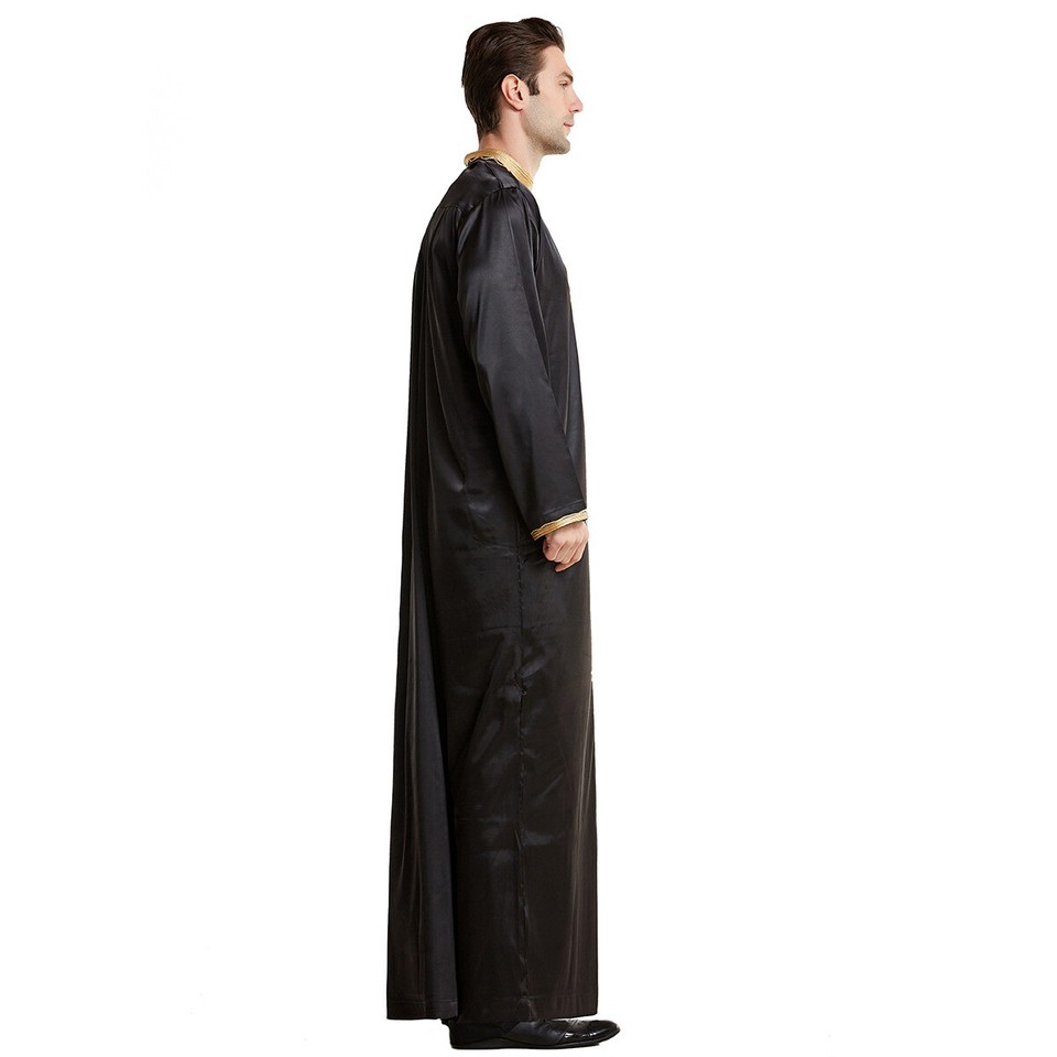 Mens Saudi Arab Muslim Robe Long Thobe Jubba Dishdasha Thawb Thoub ...
