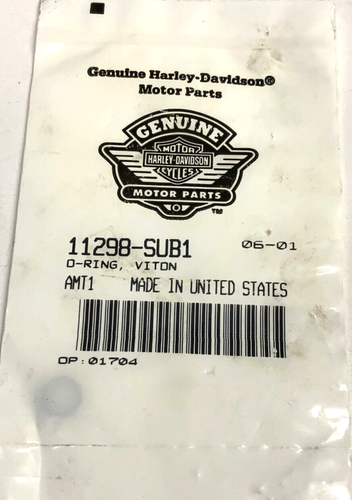 NOS Genuine Motorcycle Part Harley-Davidson Viton O-Ring P/N 11298 OEM ...