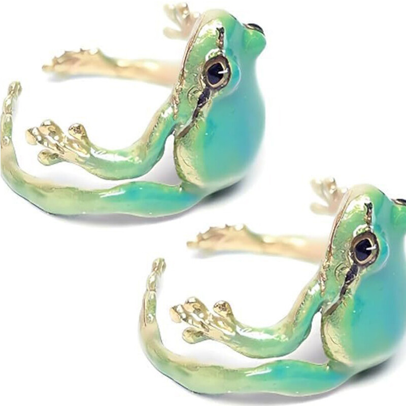 Latest-Tree Frog Ring Vintage Brass Frog Ring Adjustable Tree Frog Ring ...