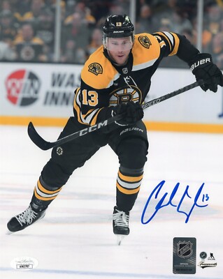 Charlie Coyle autographed signed 8x10 photo NHL Boston Bruins JSA COA ...