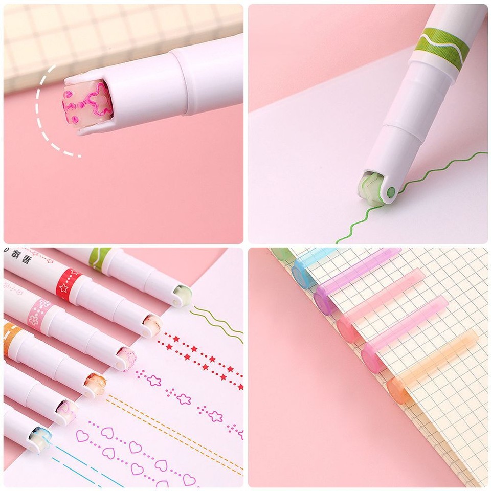 Line Drawing Tools Integrated Multiple Shapes Curve Highlighter Pen ...