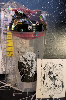 Gamer Supps Waifu Cups X Aethel & Nyanners - Shaker Cup, Sticker ...