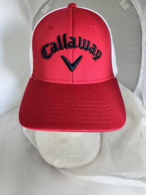 Callaway Hat Golf Baseball New Red White Odyssey S/M Small/Medium | eBay
