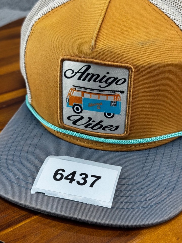 Amigo Vibes Staunch Traditional Surf Rope Cap Hat Snapback Beach Bus 6 ...
