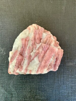 Natural rough Pink Tourmaline matrix stone lapidary display specimen ...