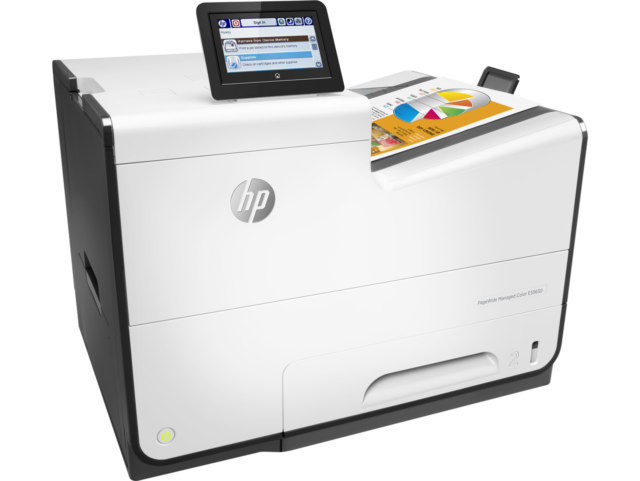 HP PageWide E55650dn Managed Color Printer - White for sale online | eBay