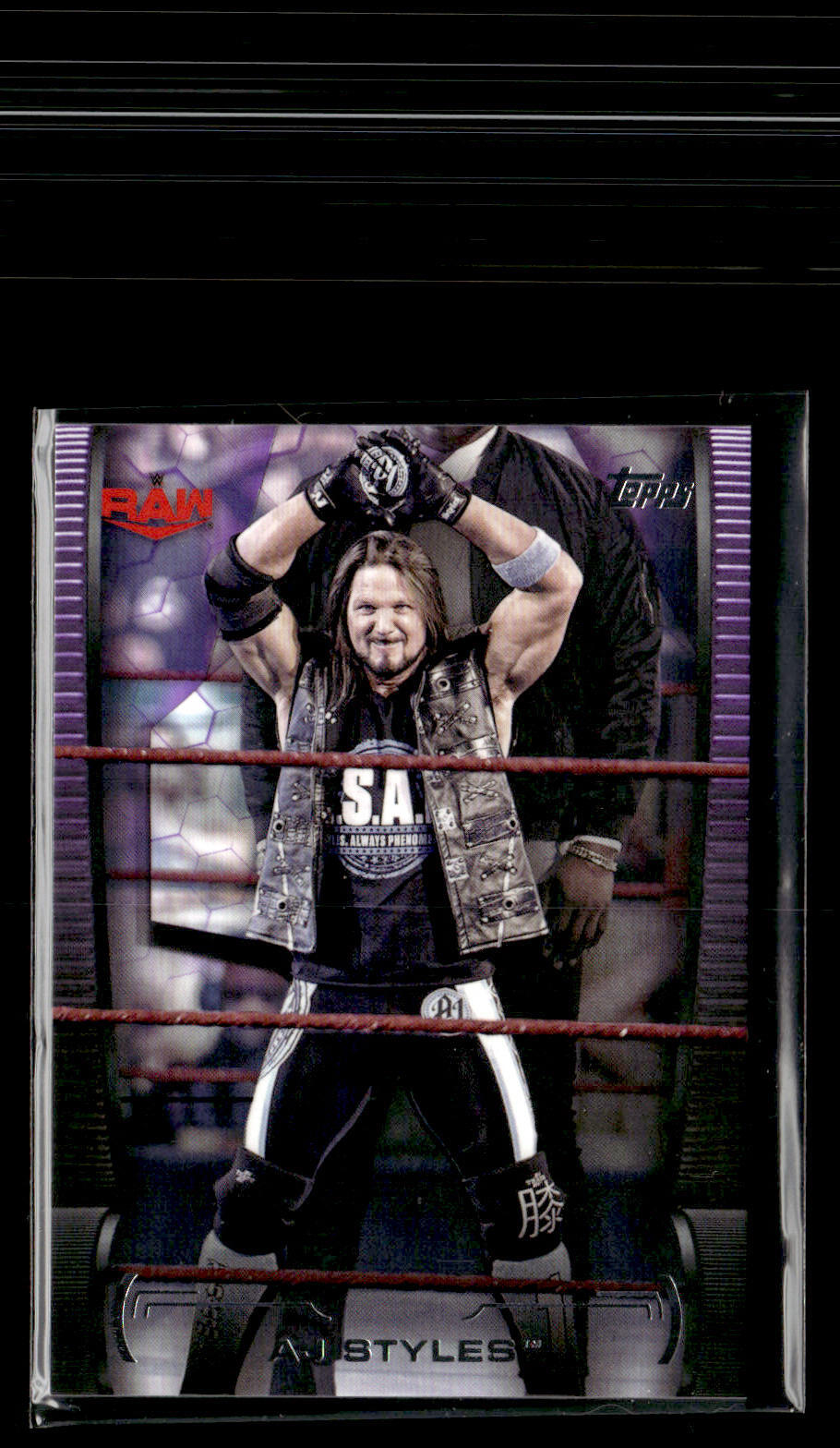 2021 Topps WWE Undisputed #1 AJ Styles Purple #/99 card | eBay