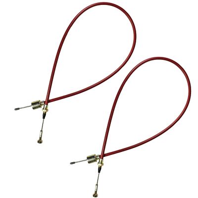 2 Stainless Steel Trailer Brake Cables Mushroom End Outer Sheath 1020mm ...