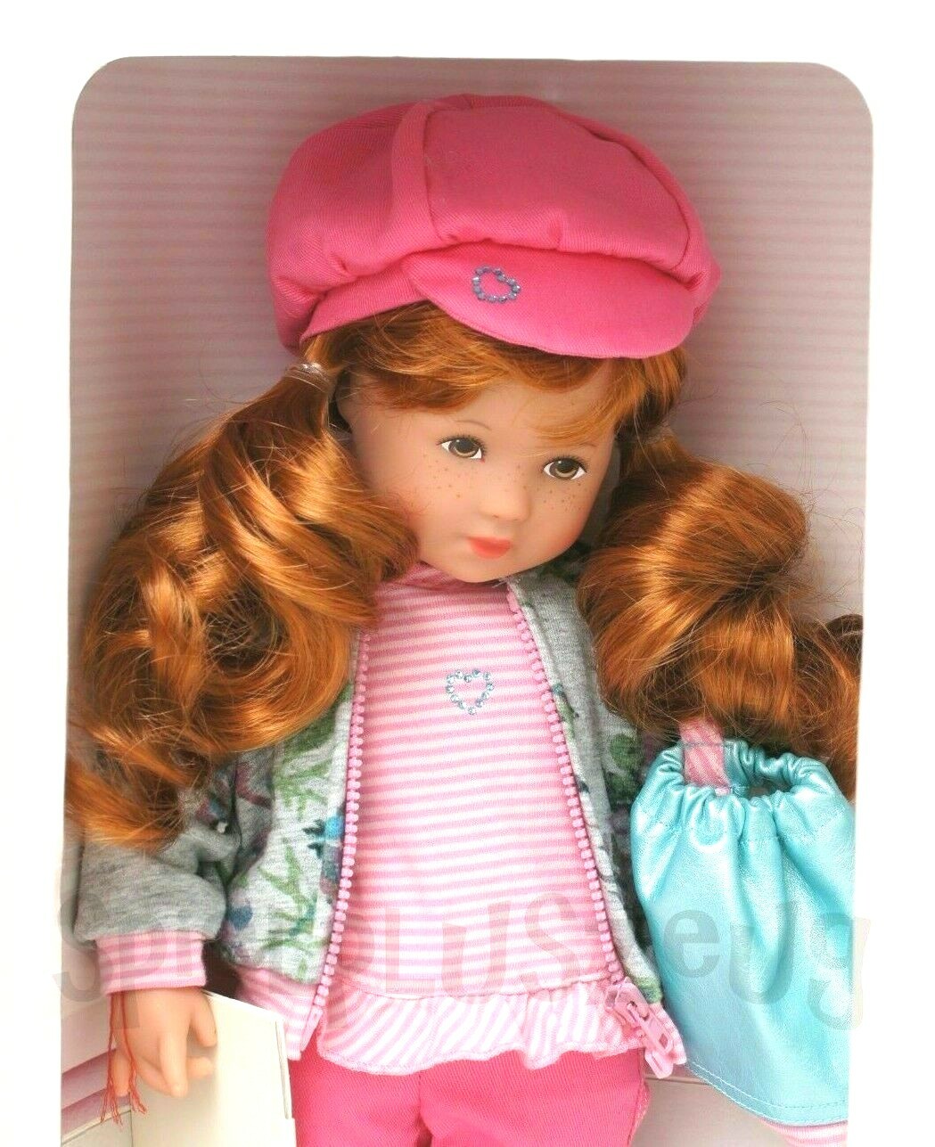 Käthe Kruse Glückskind Puppe Spielpuppe Pipi 39cm rote Haare Kupferrot ...