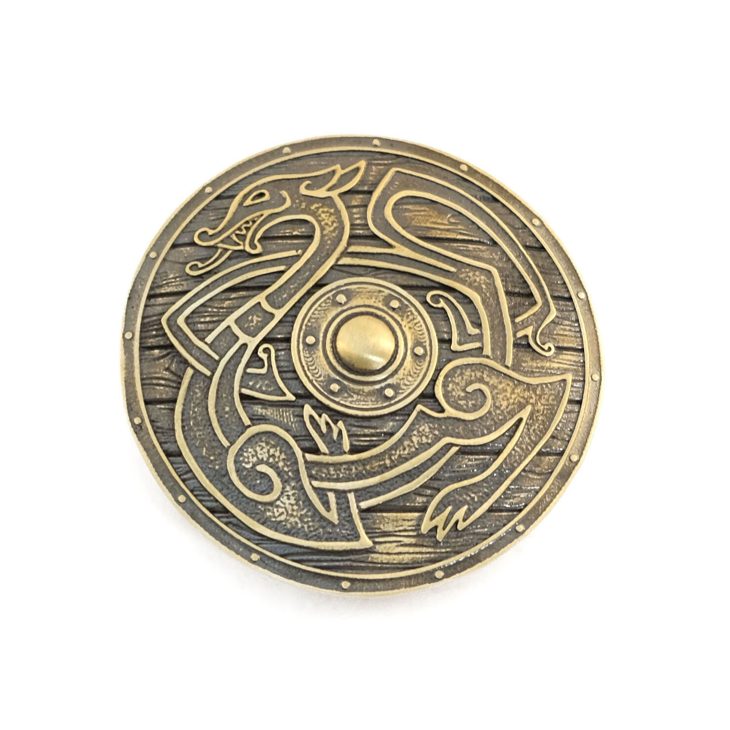 Belt buckle " Viking Shield"; warrior brass belt buckle Scandinavian ...