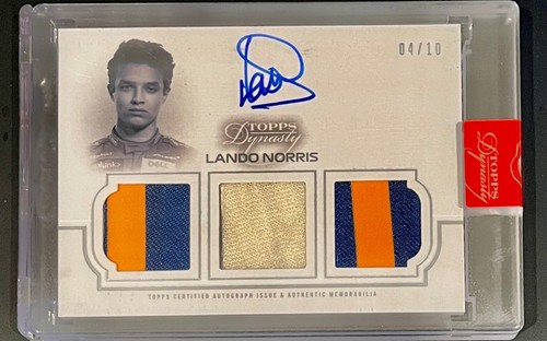 2020 Topps Dynasty F1 Formula One Relic Patch Auto Lando Norris Signed ...