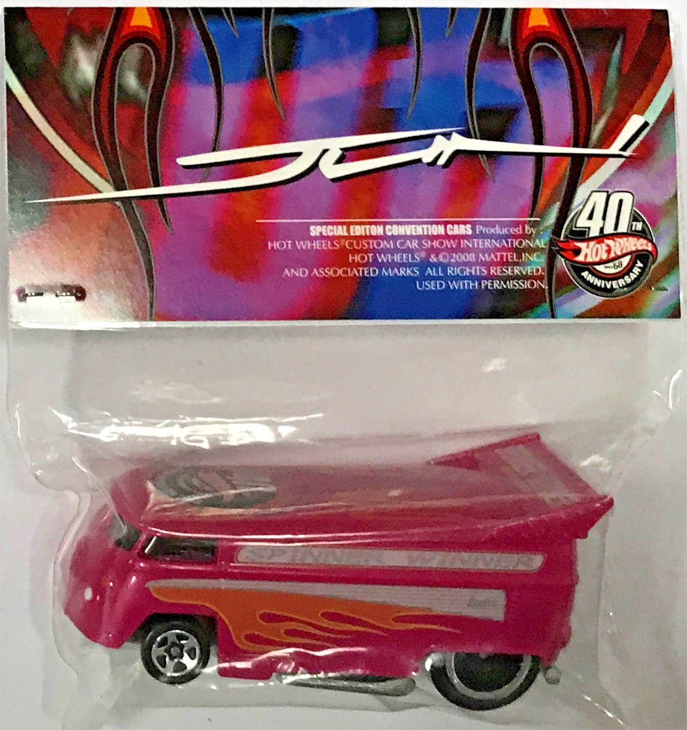 2008 Hot Wheels Pink VW Bus Spinner Winner Limited Edition Special ...