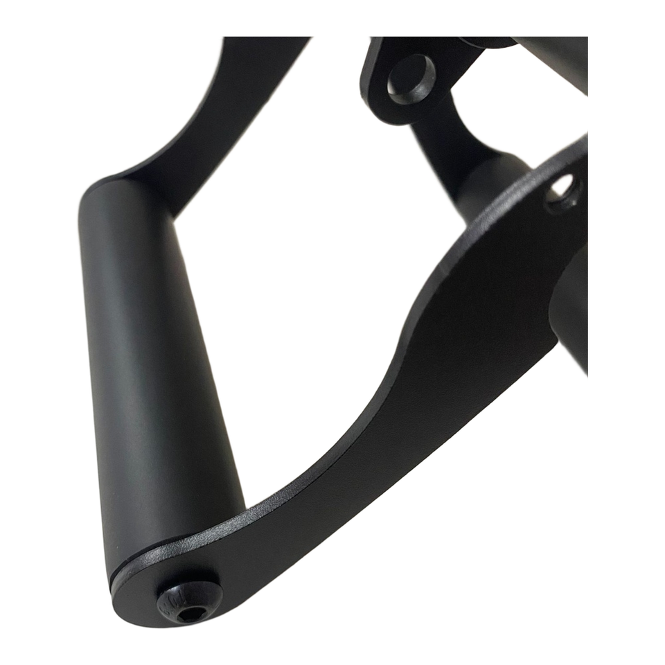 Black Steel V Bar T-Bar Row Handle for Barbell Lat Pulldown and Rowing ...