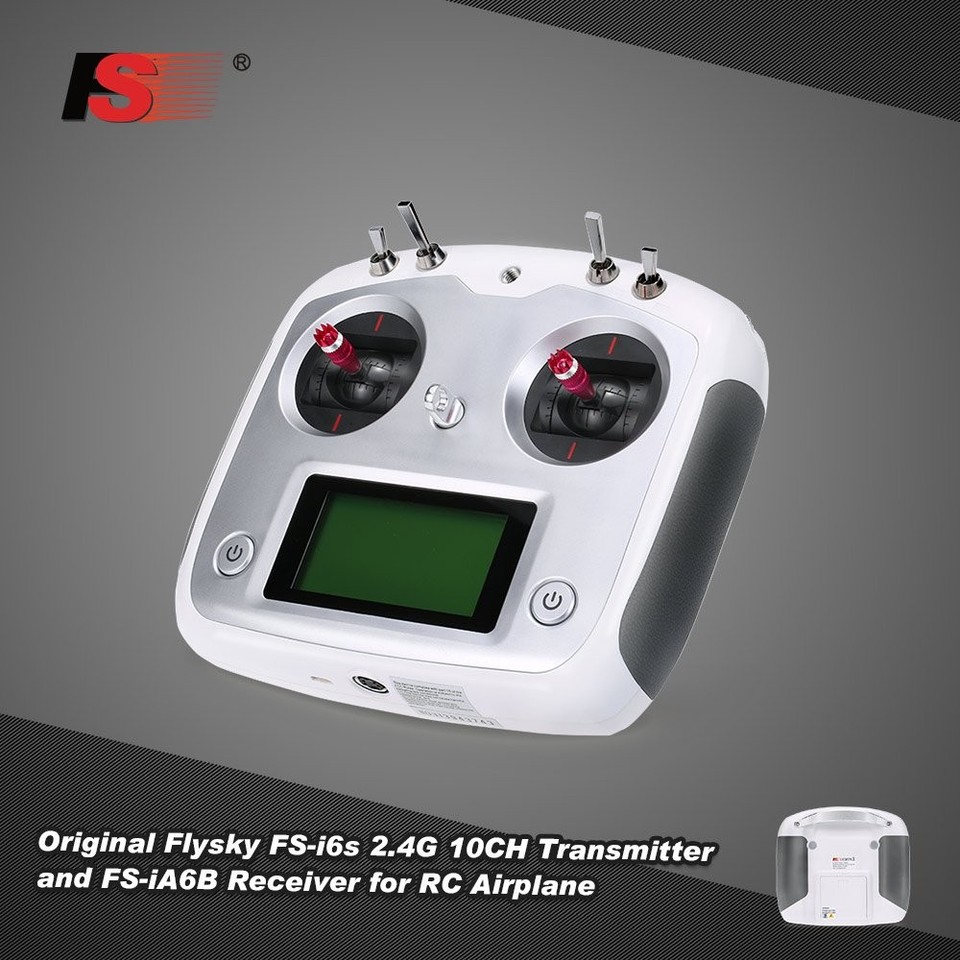BODAJING FS-I6S 10ch 2.4G AFHDS 2A RC Transmitter Control w/ FS-iA6B ...