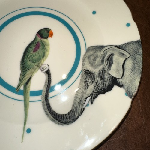 Yvonne Ellen Tea Plate Elephant With Parrot 6.5” | eBay