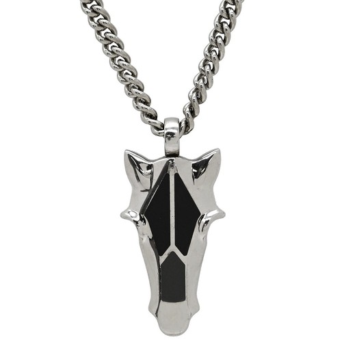 HERMES Destroyer Horsehead Necklace Metal P0045608 | eBay